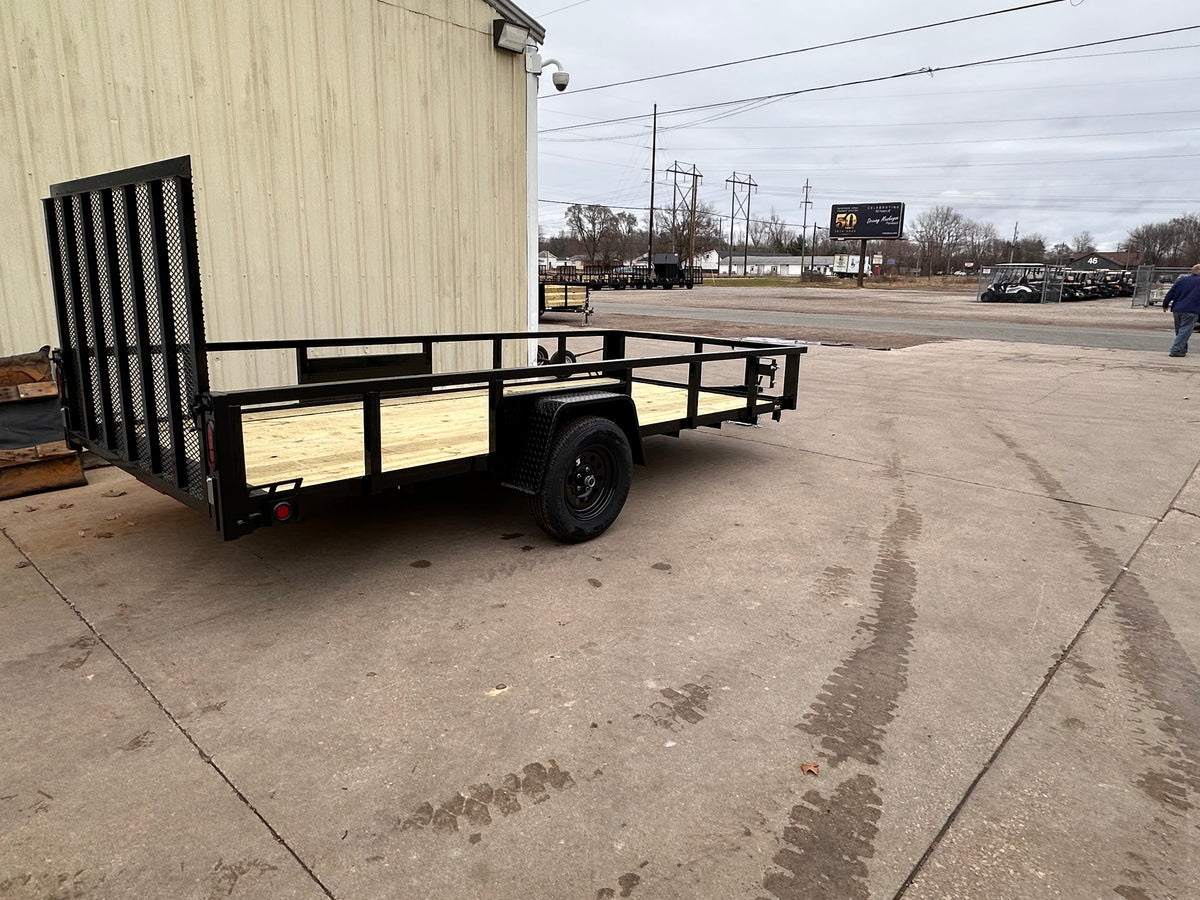 6x14 Utility Trailer with Angle Iron Sides - Quality Steel and Aluminu ...