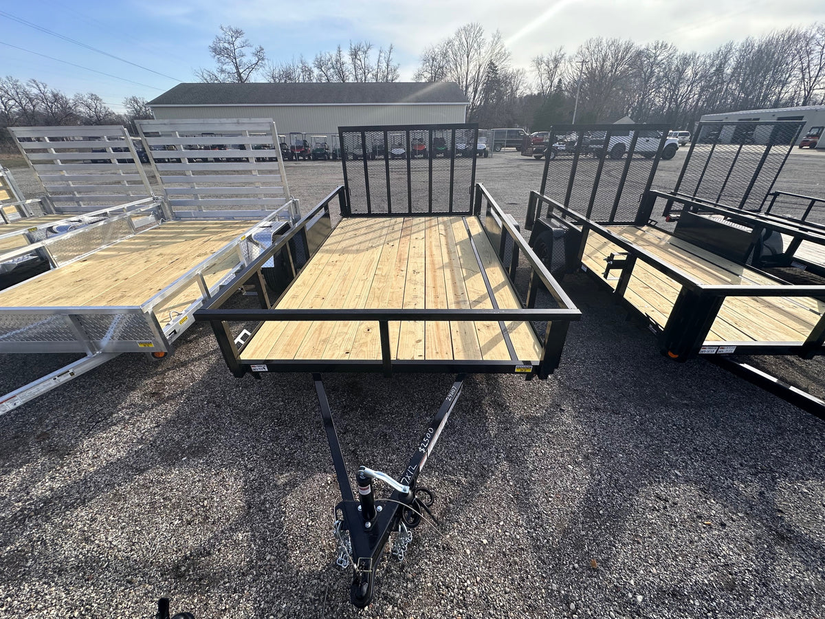7x12 Utility Trailer with Angle Iron Sides - Quality Steel and Aluminu ...
